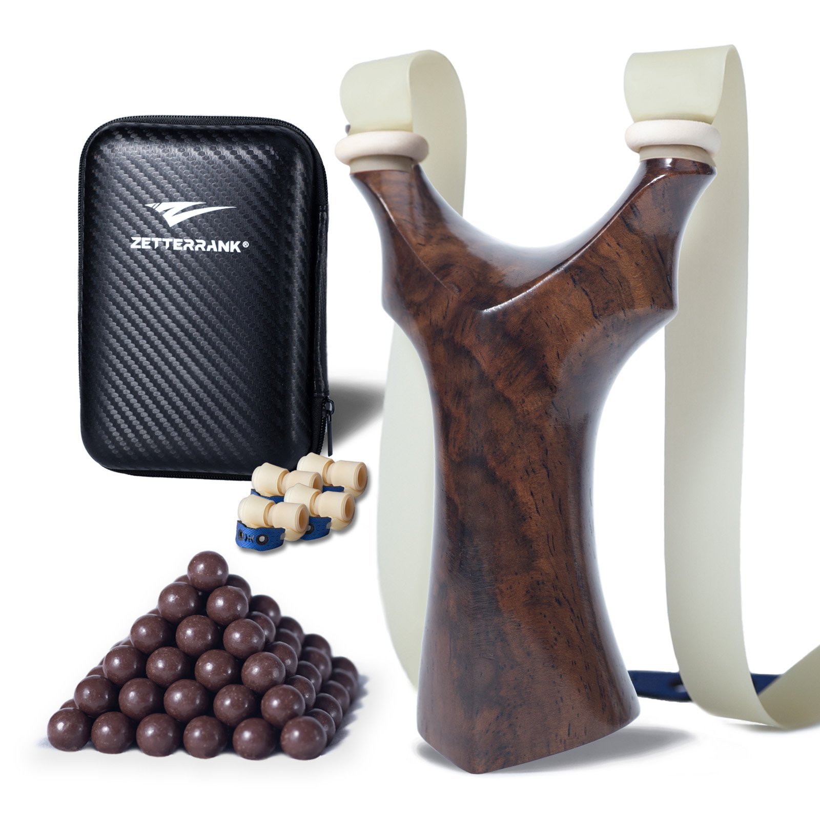 Slingshot for adult,Ebony Wooden Slingshot - Zetterrank